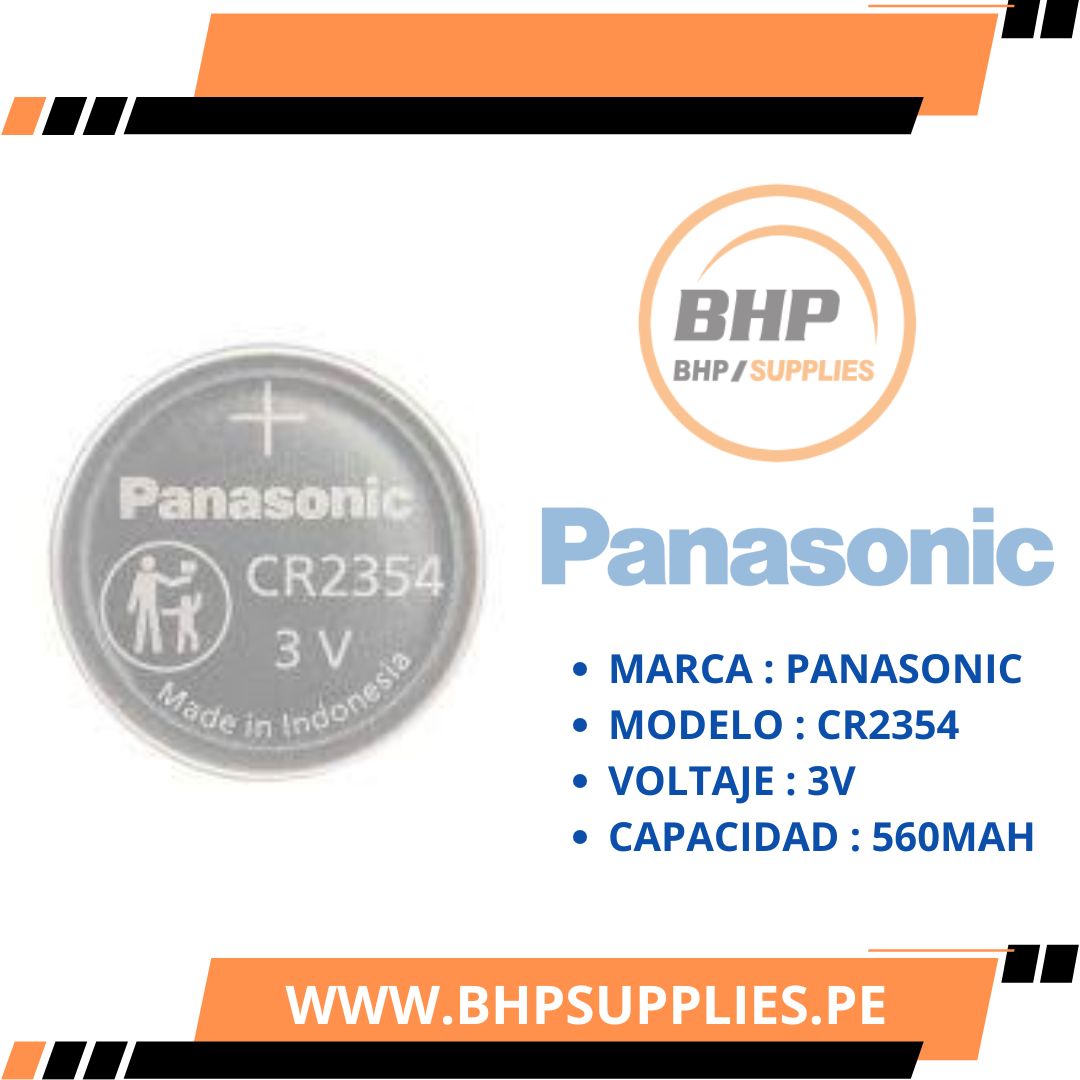CR2354 BATERÍA LITHIUM PANASONIC COIN CELL 3V. 560MAH | BHP Supplies