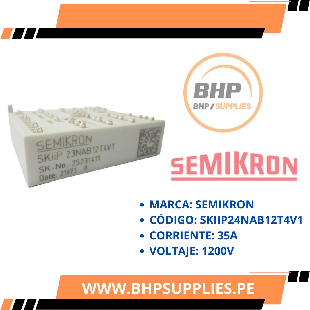 SKIIP24NAB12T4V1 MODULO SEMIKRON IGBT DIODO/TRANSISTOR 1200V. MINISKIIP ...